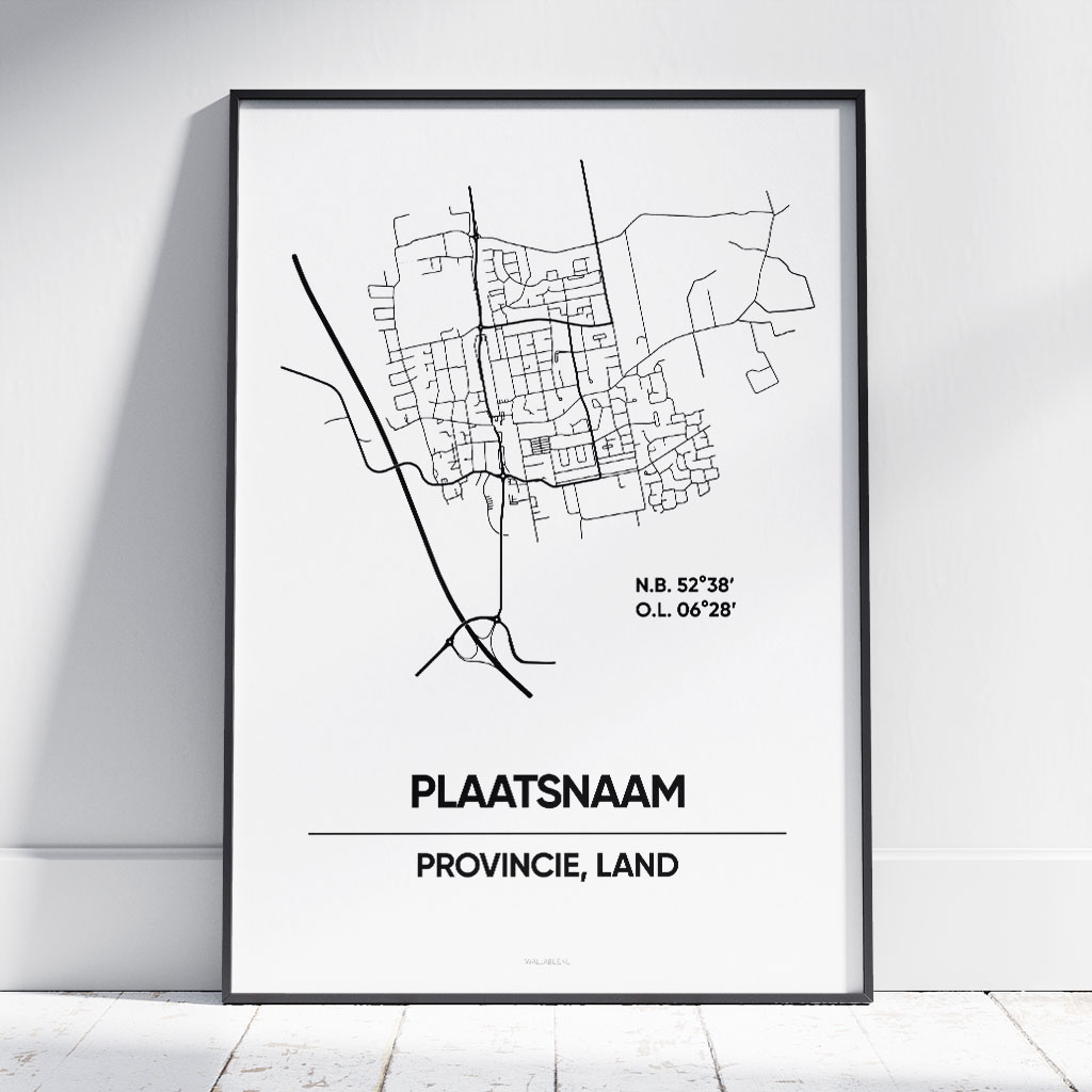 Sliedrecht stad poster - Wallable