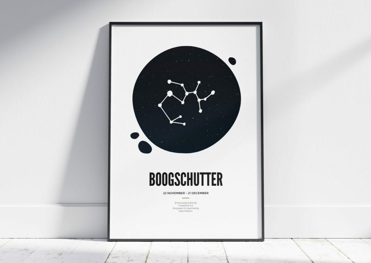 Boogschutter - Sterrenbeeld Poster - Wallable