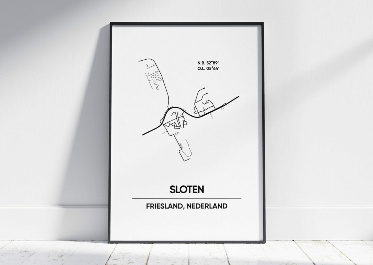 Sloten stad poster - Wallable