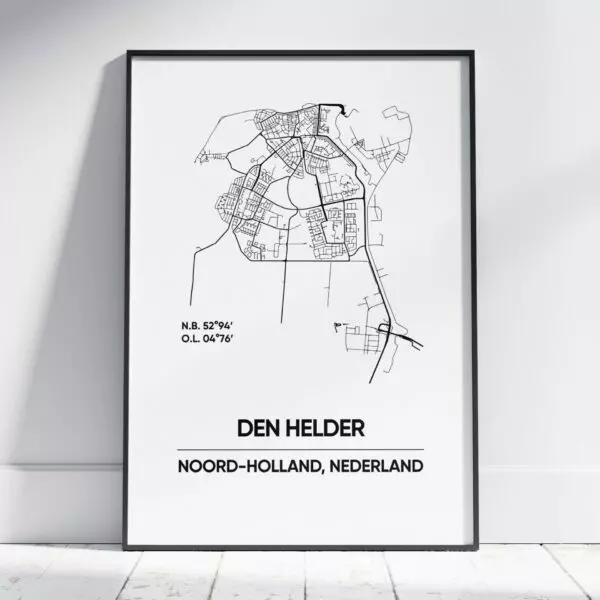 Den Oever stad poster - Wallable