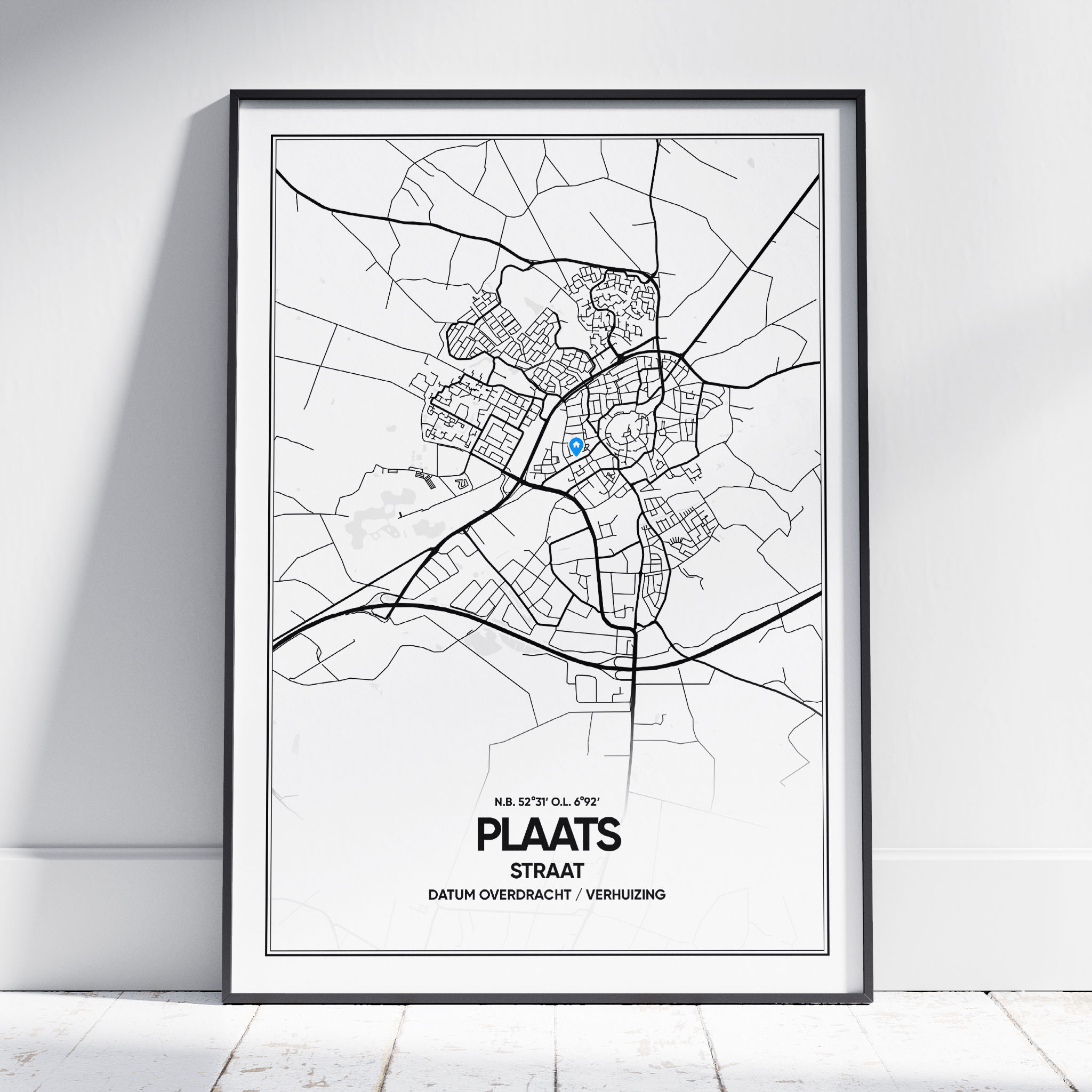 Maak zelf een housewarming poster (Nederland of buitenland) - Wallable