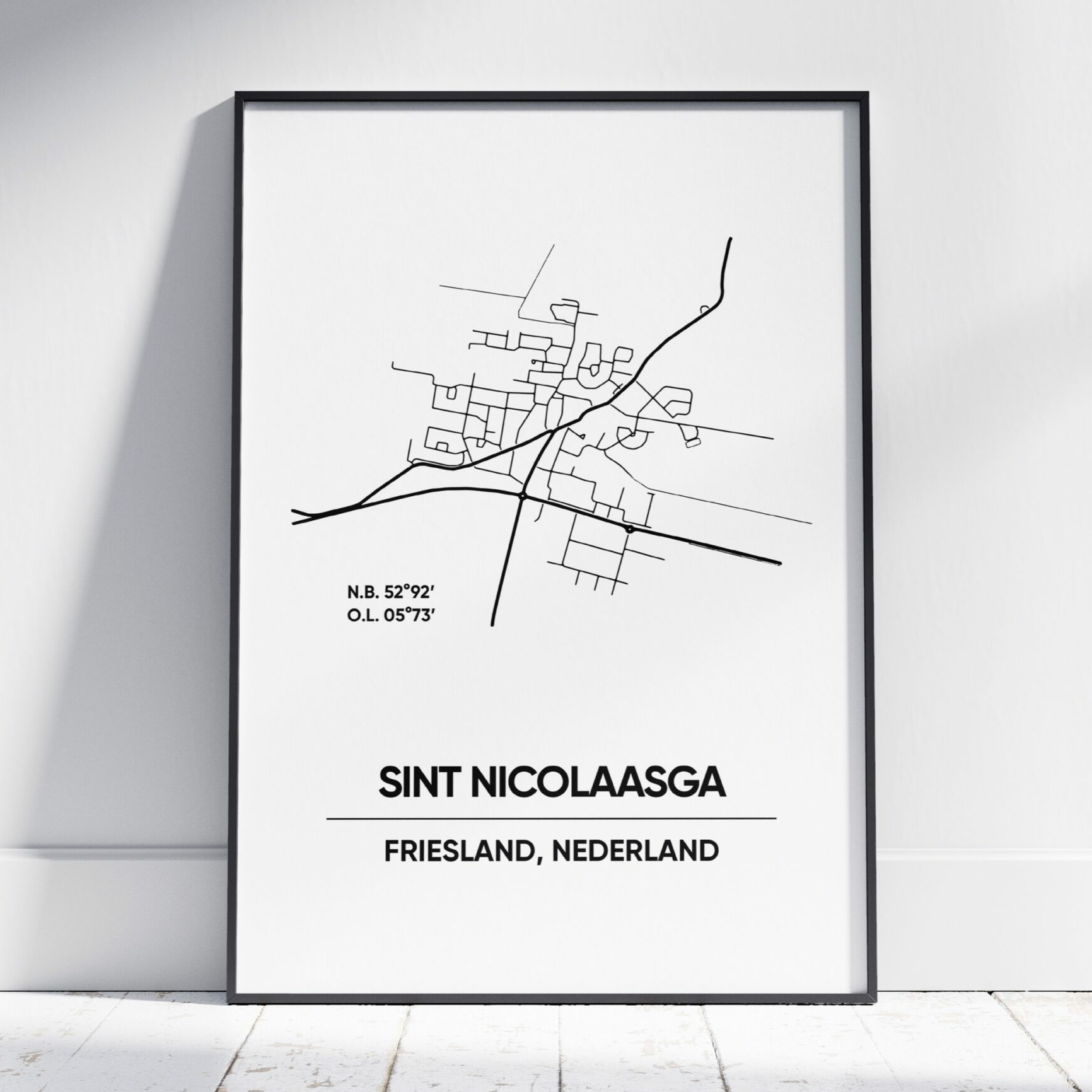 Sint Nicolaasga stad poster - Wallable