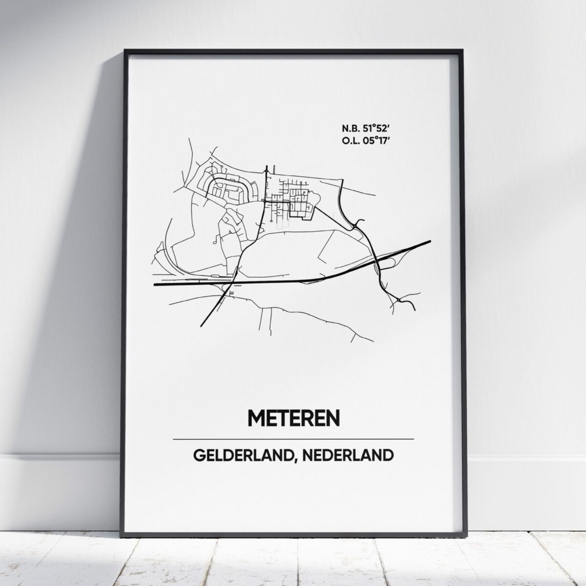 Meteren stad poster - Wallable