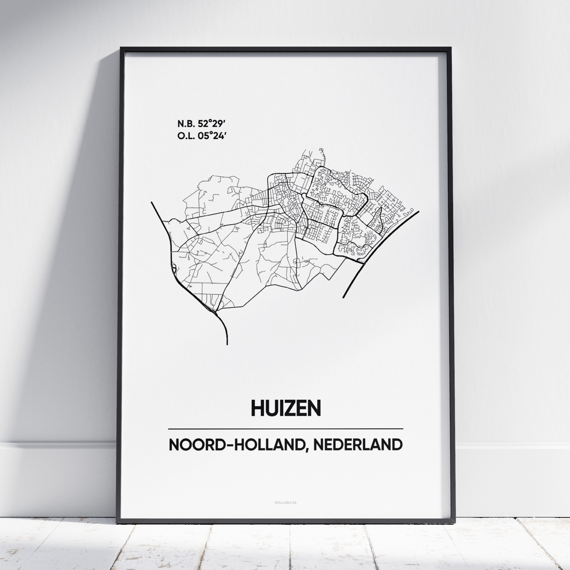 Huizen stad poster - Wallable