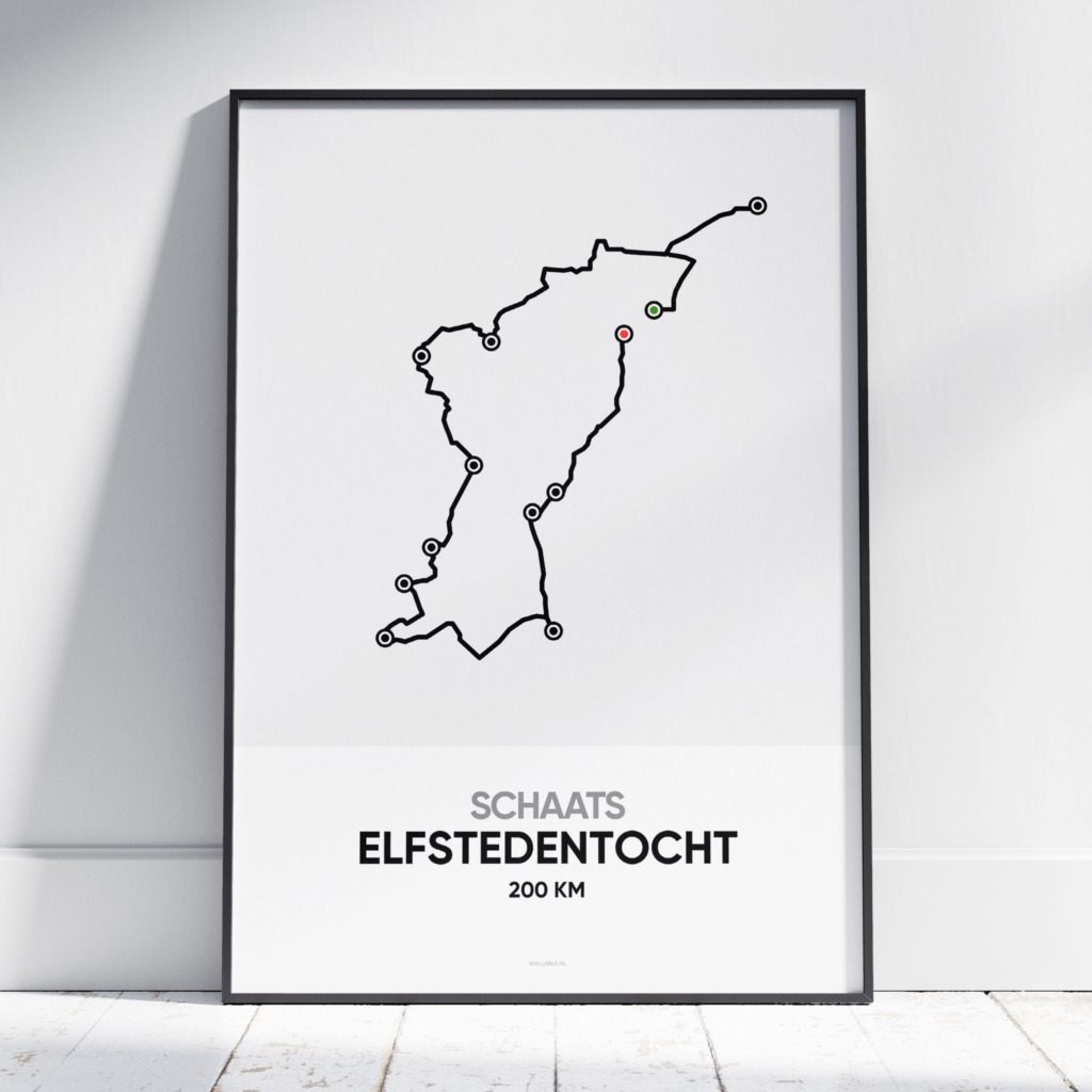 Schaats Elfstedentocht Poster - Wallable