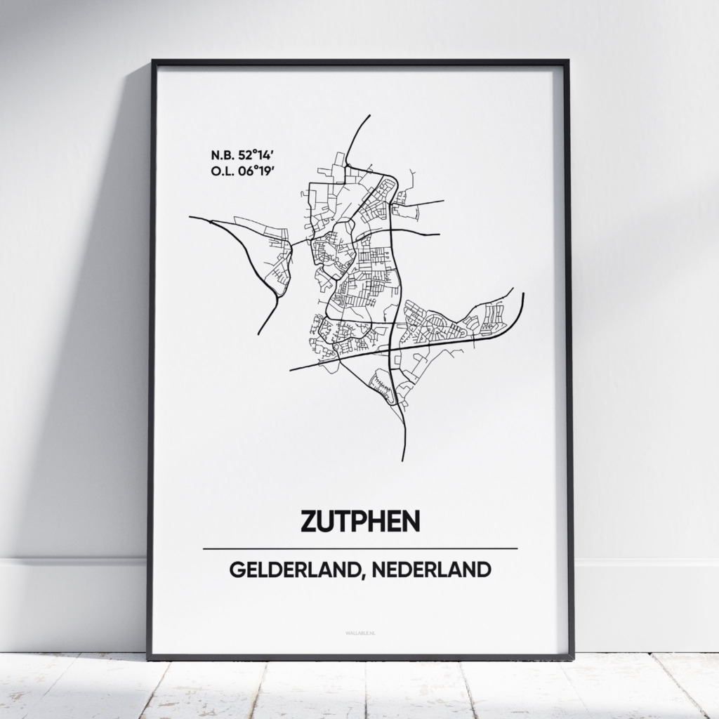 Zutphen stad poster - Wallable