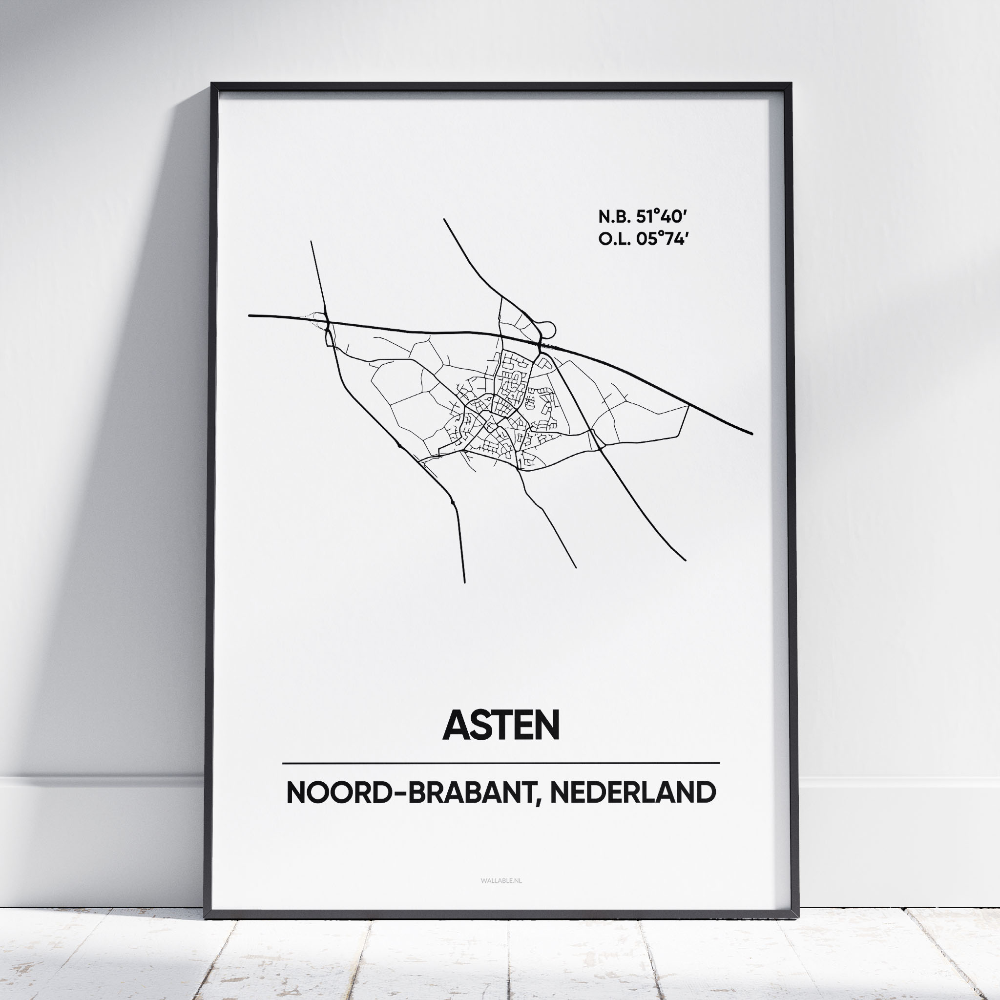 Asten stad poster - Wallable