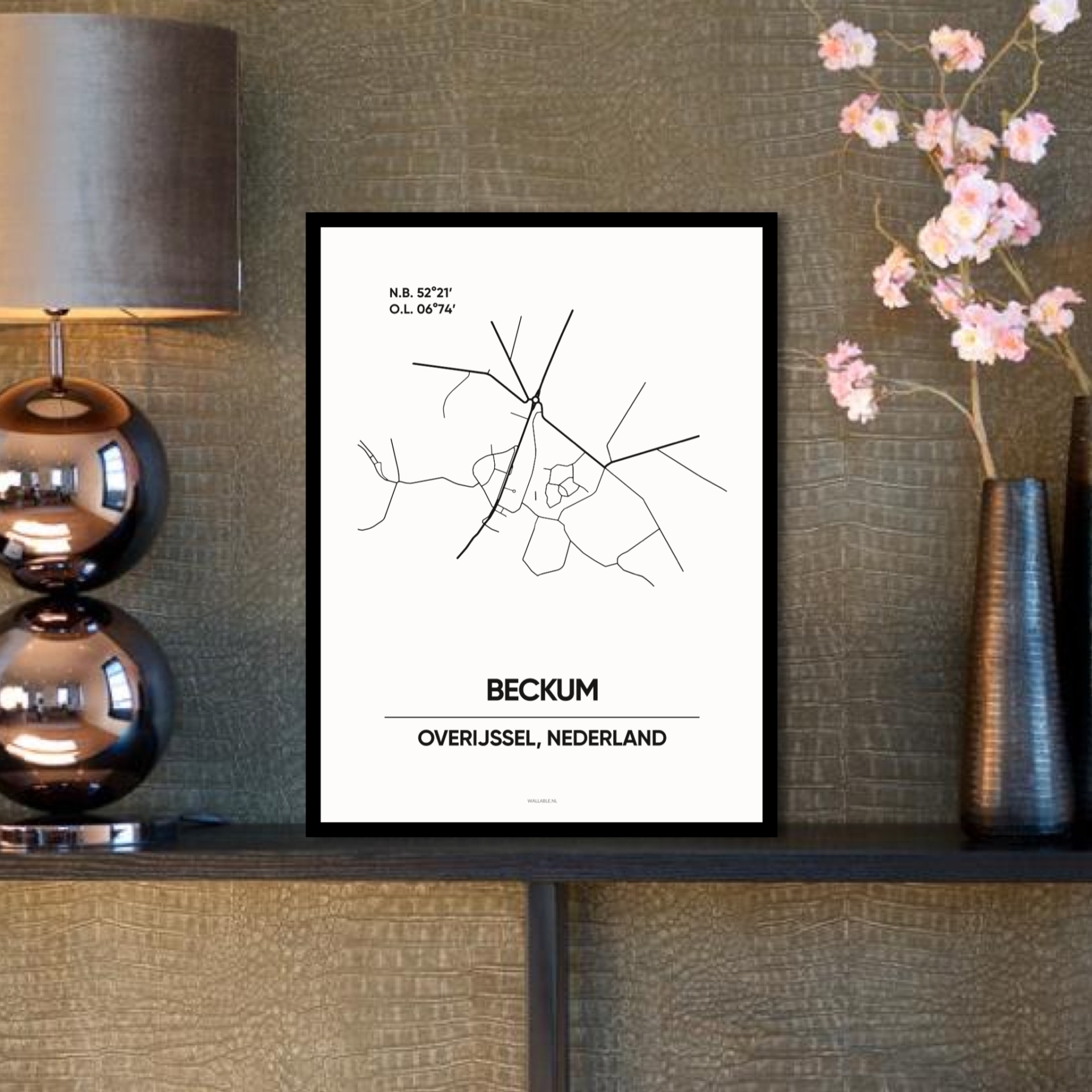 Beckum stad poster - Wallable