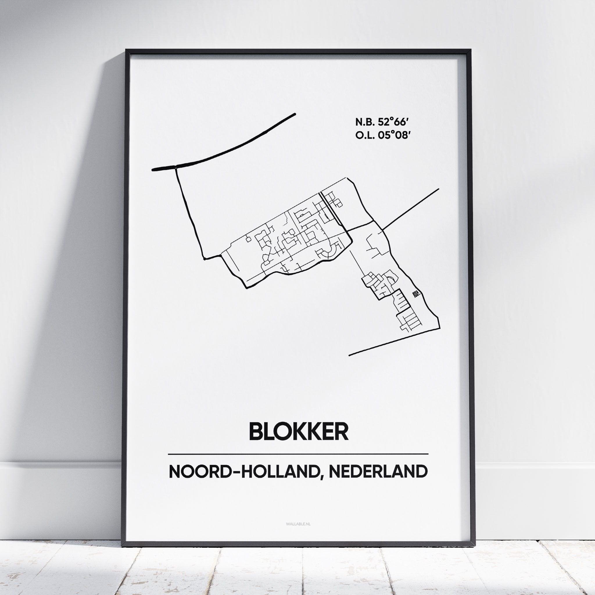 Blokker stad poster - Wallable