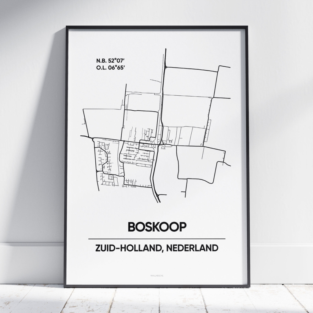 Boskoop stad poster - Wallable