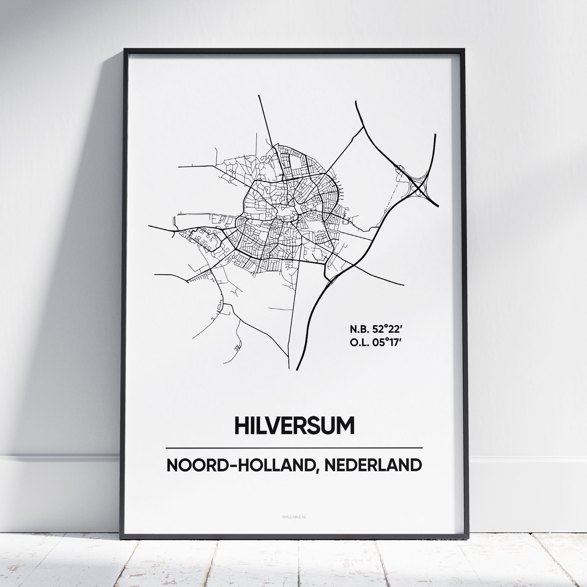 Hilversum stad poster - Wallable