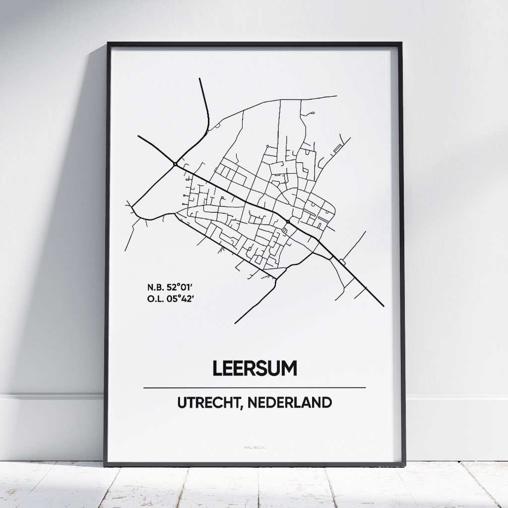 Leersum stad poster - Wallable