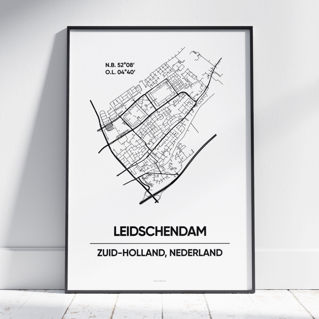 Leidschendam stad poster - Wallable