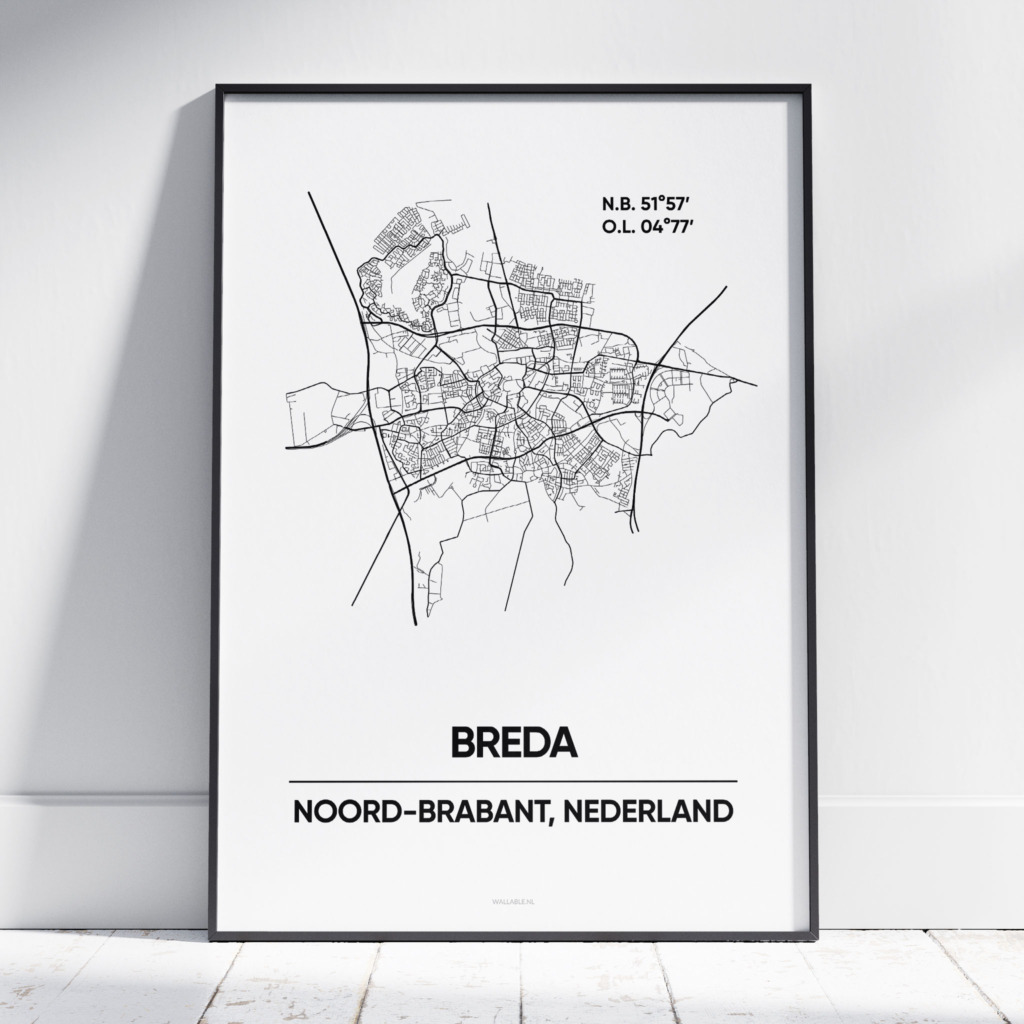 Breda stad poster - Wallable