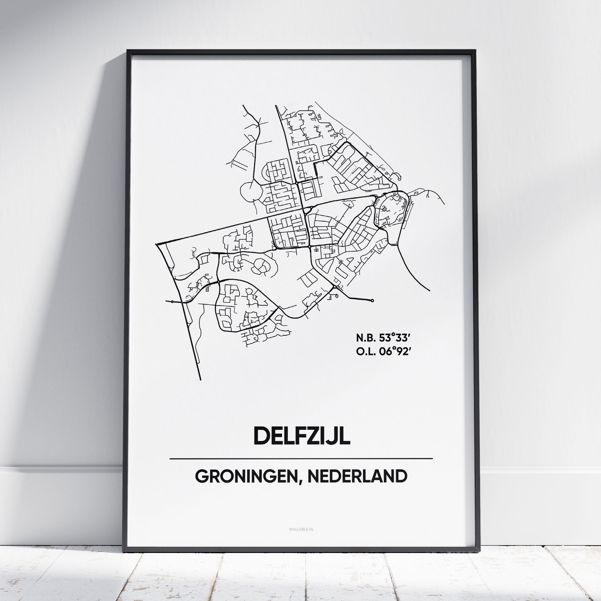 Delfzijl stad poster - Wallable