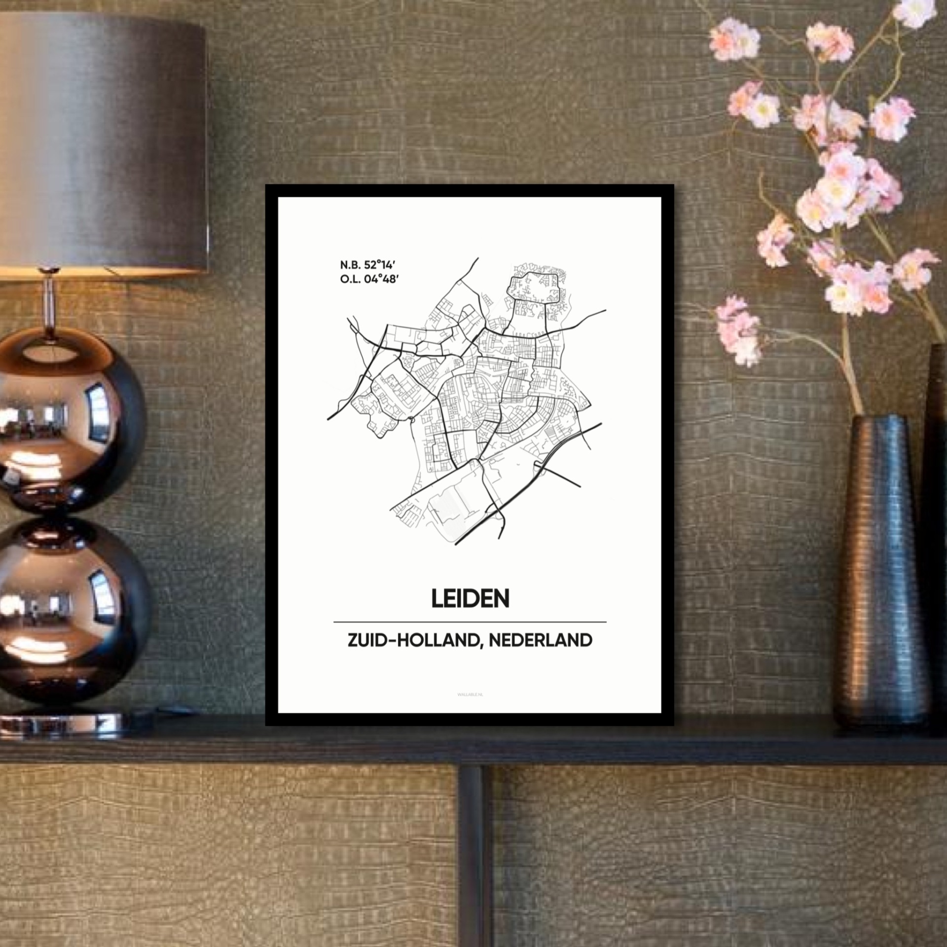 Leiden stad poster - Wallable