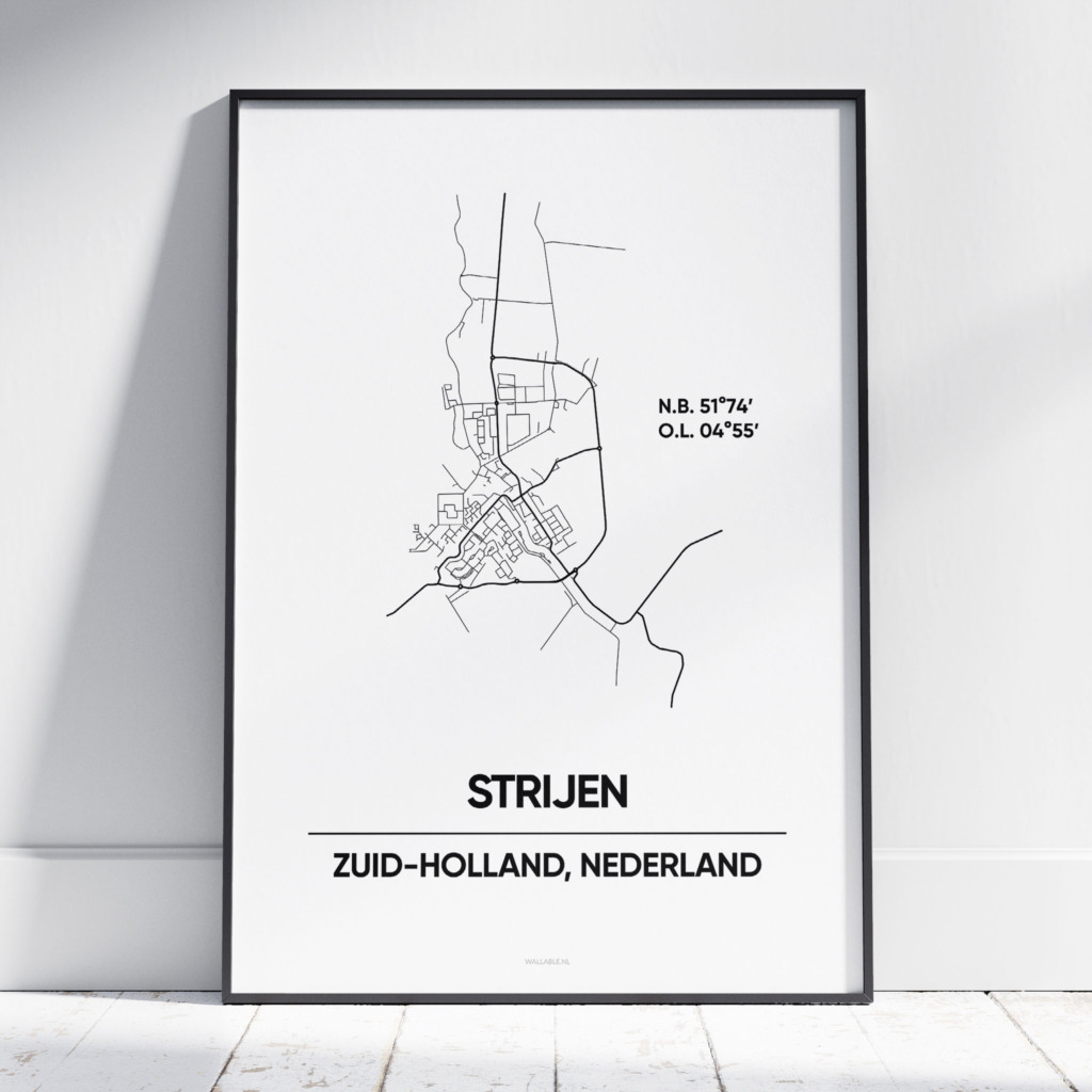 Strijen stad poster - Wallable