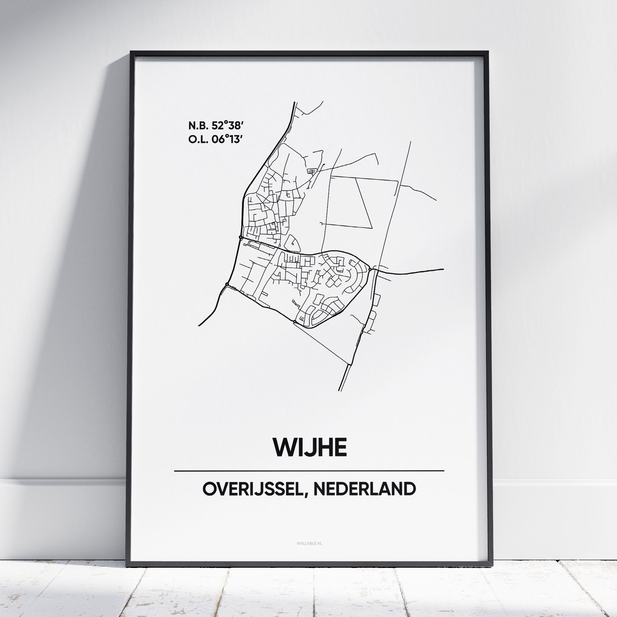 Wijhe stad poster - Wallable