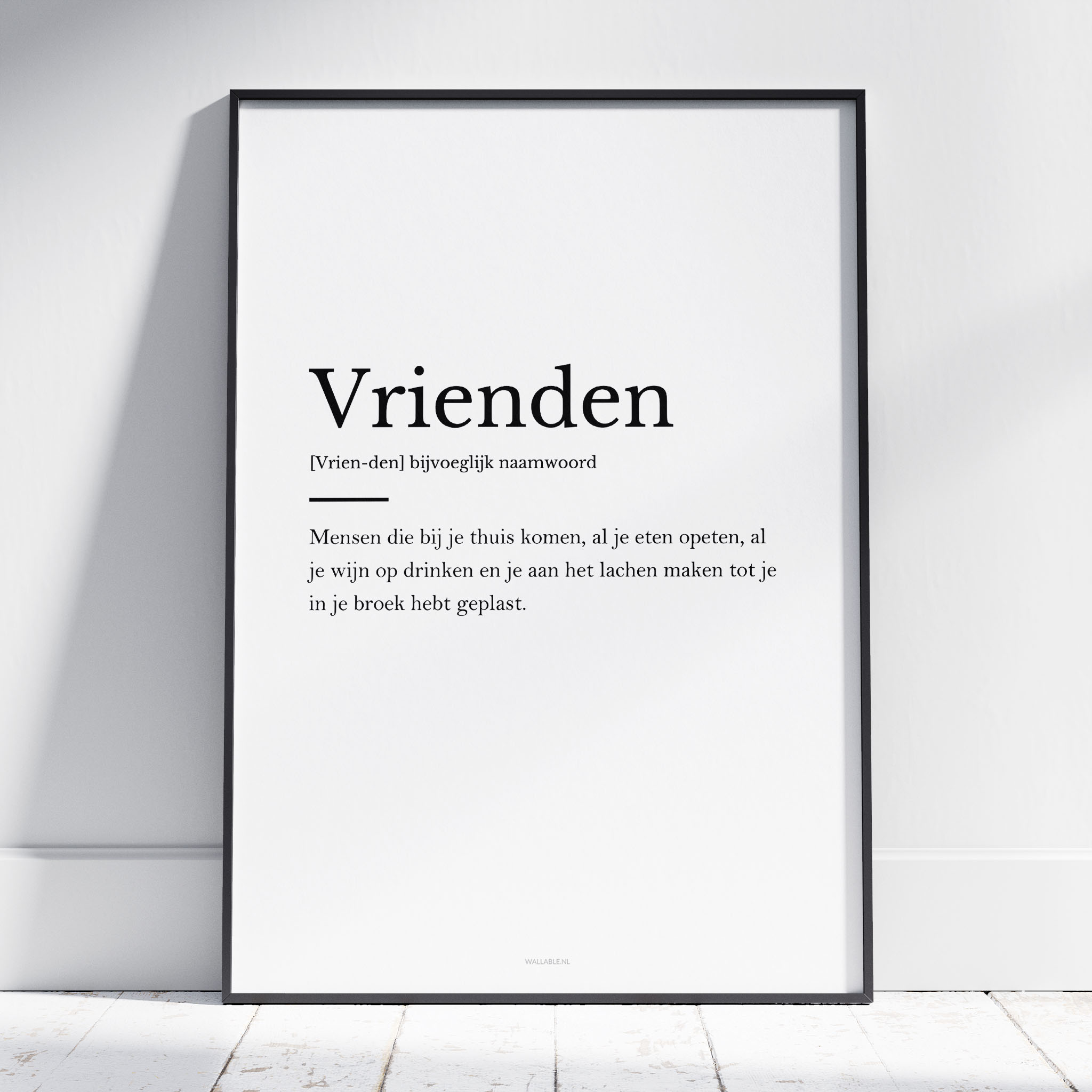 Vrienden poster - Wallable