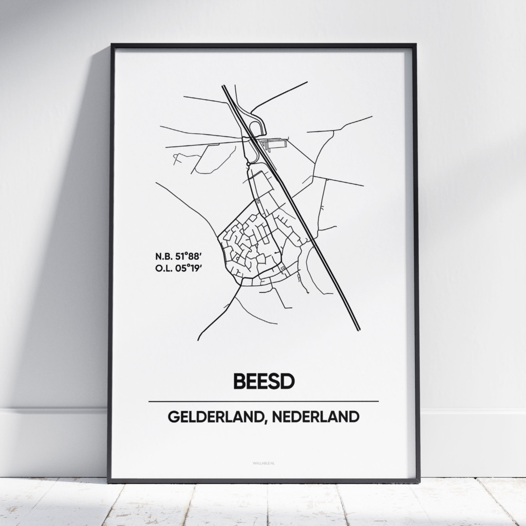 Beesd stad poster - Wallable
