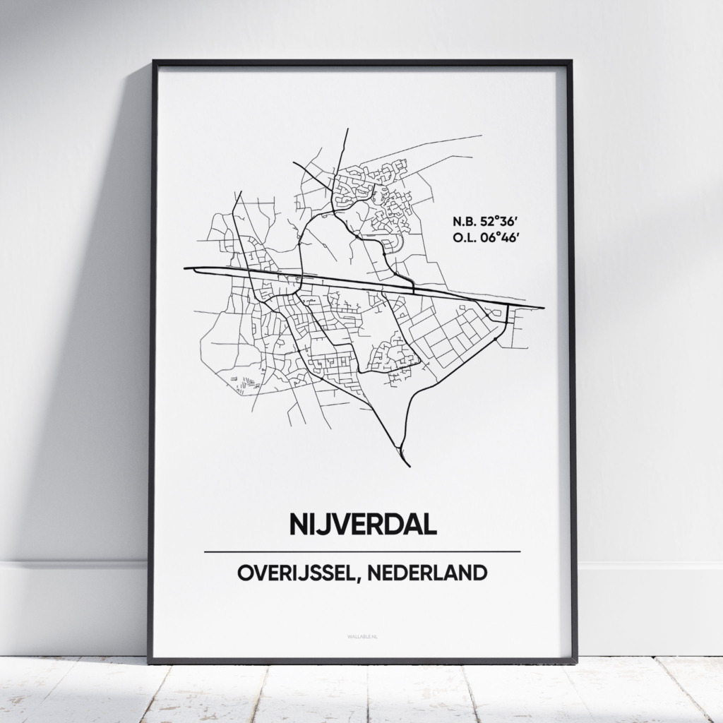 Nijverdal stad poster - Wallable