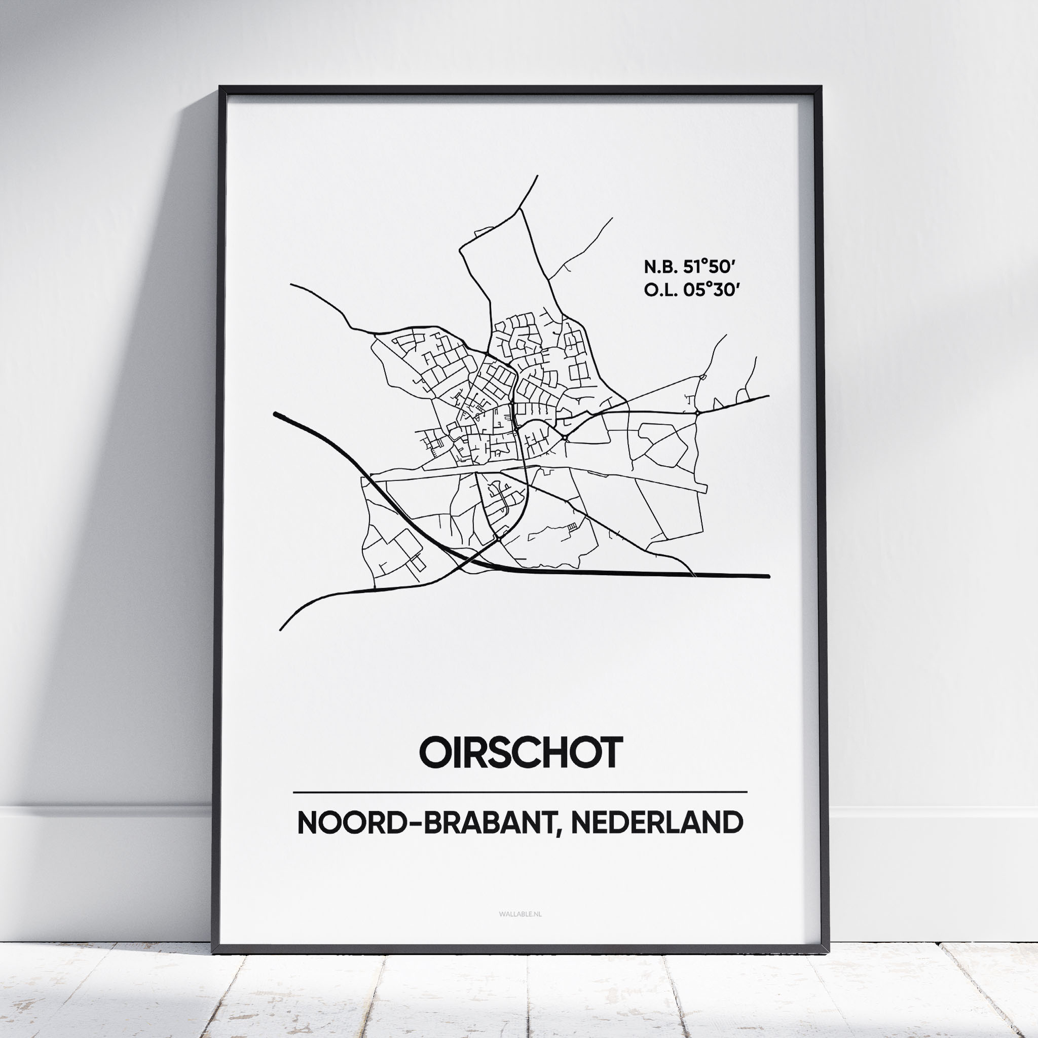 Oirschot stad poster - Wallable