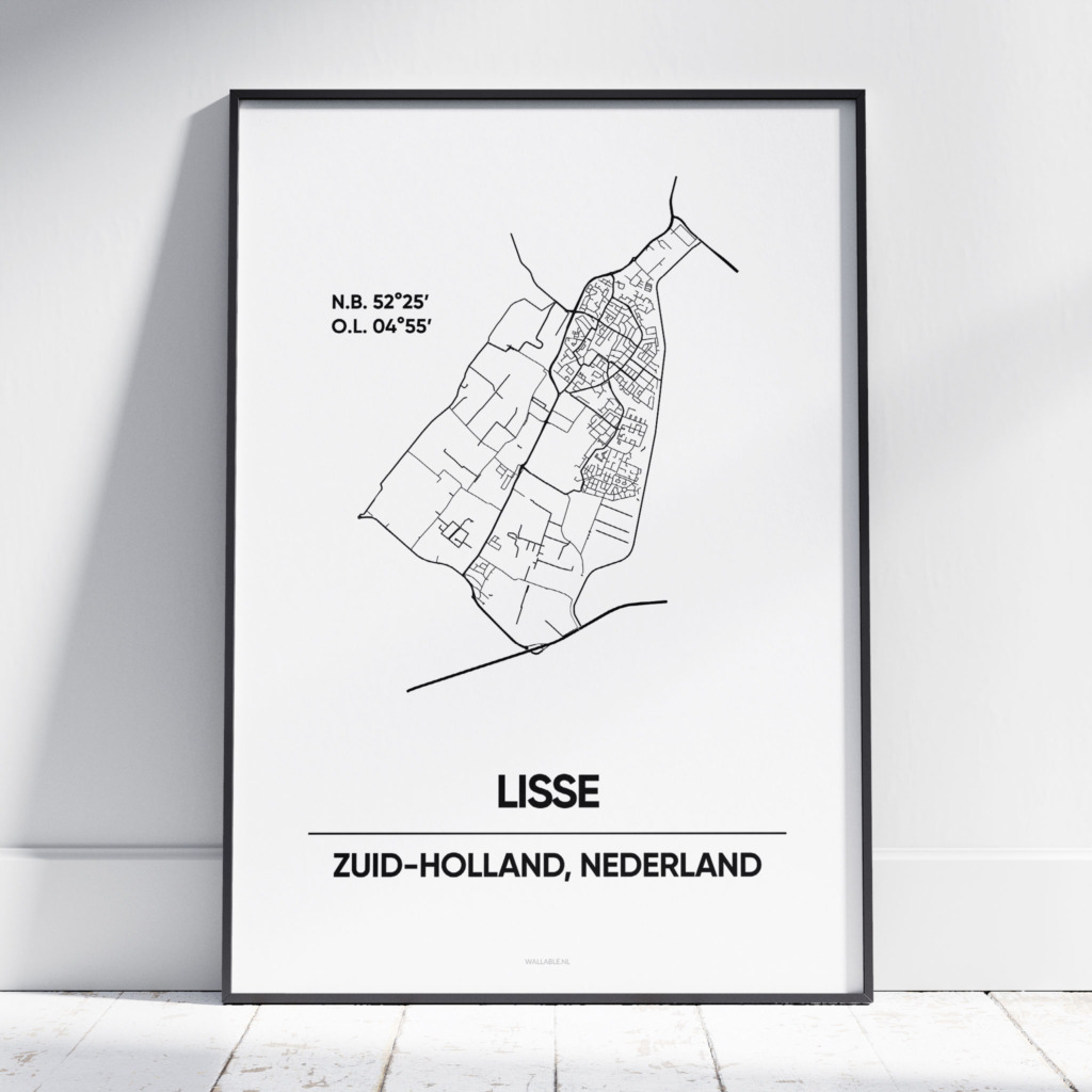 Lisse stad poster - Wallable