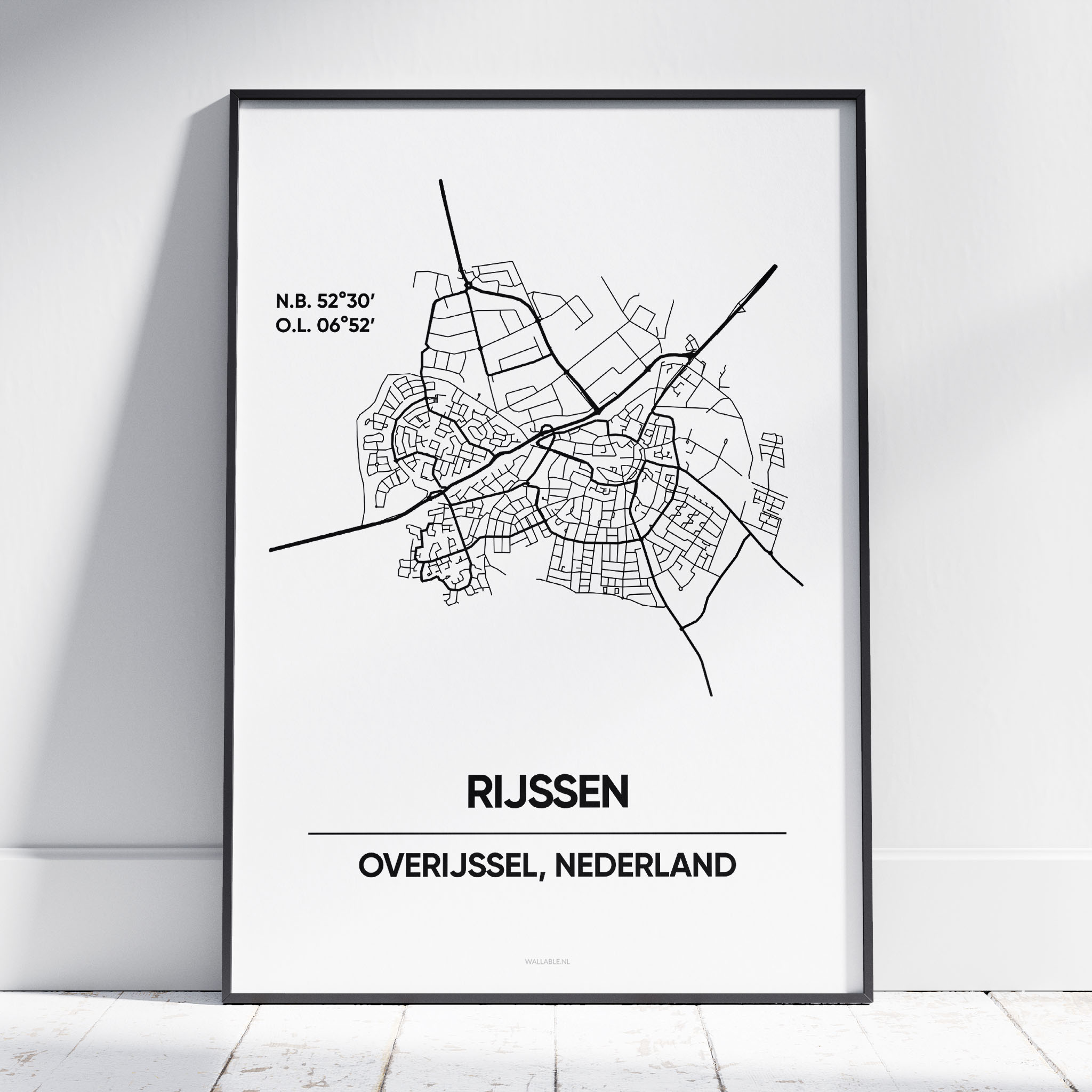 Rijssen stad poster - Wallable