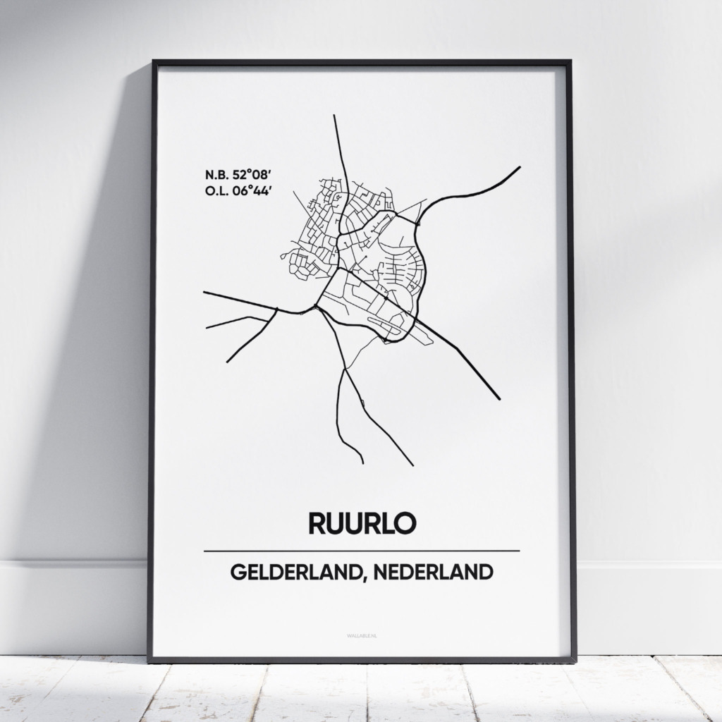 Ruurlo stad poster - Wallable