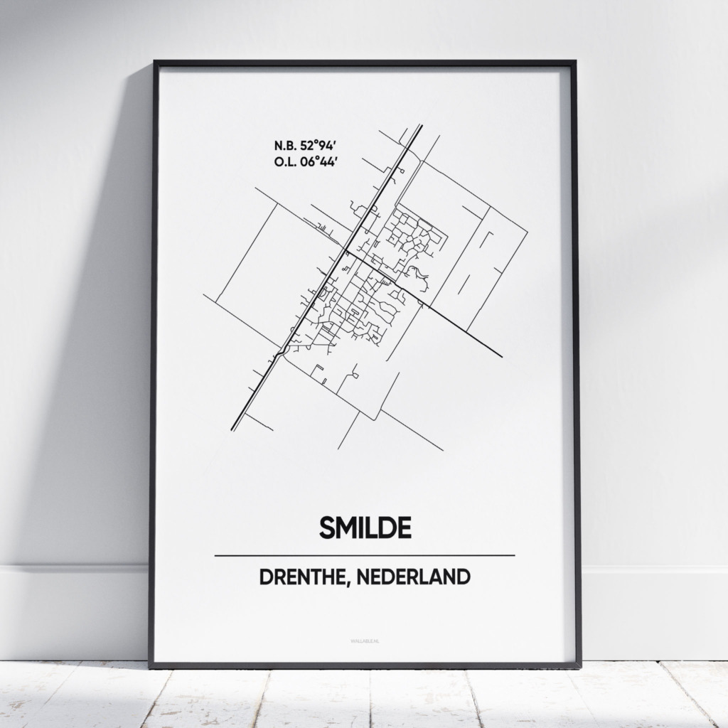 Smilde stad poster - Wallable