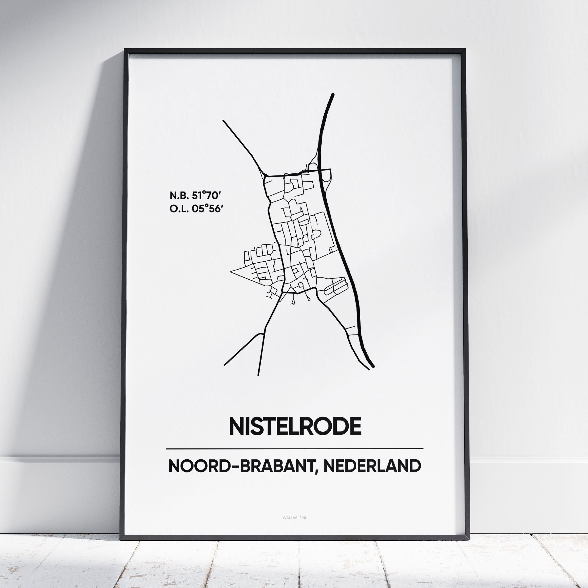 Nistelrode stad poster - Wallable