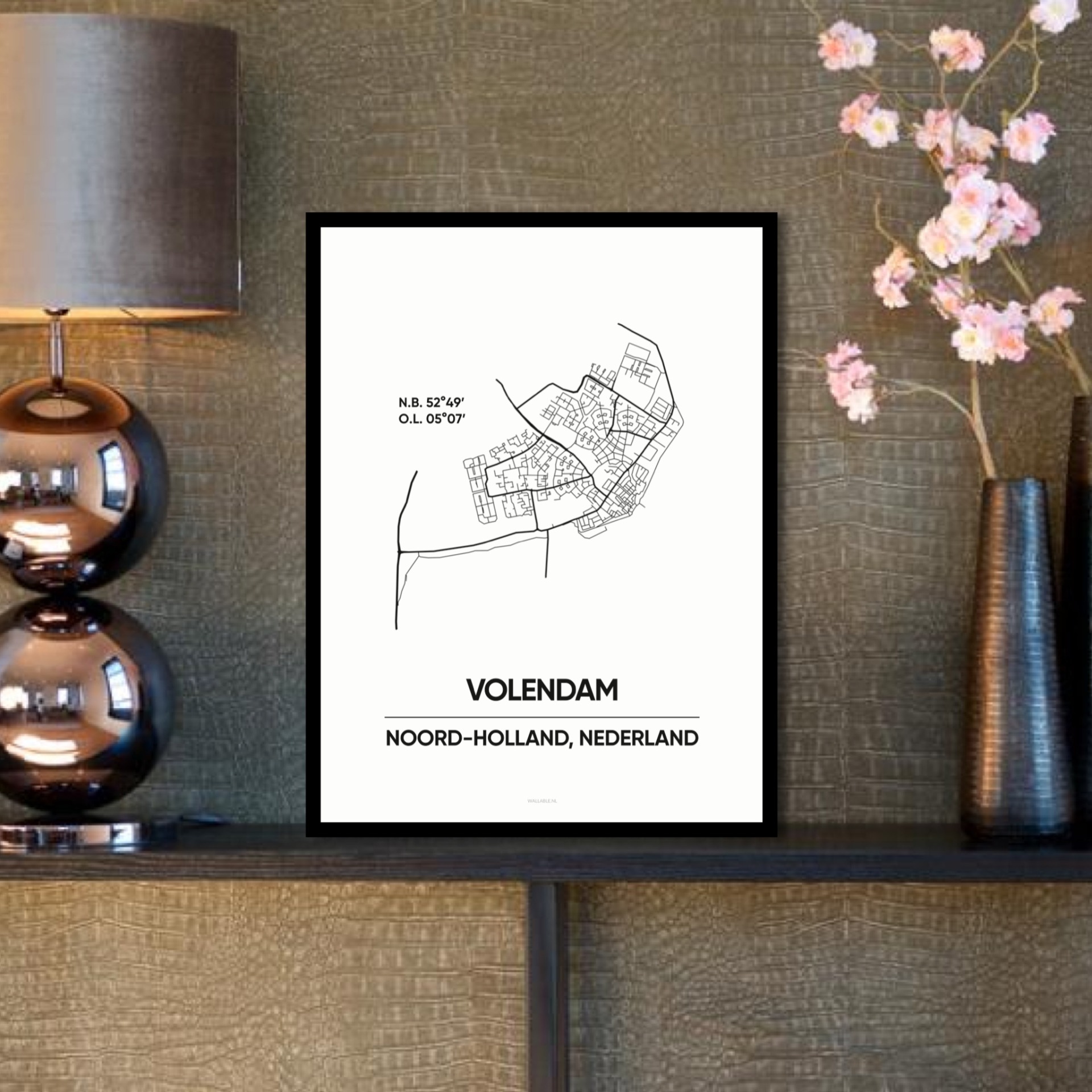 Volendam stad poster - Wallable