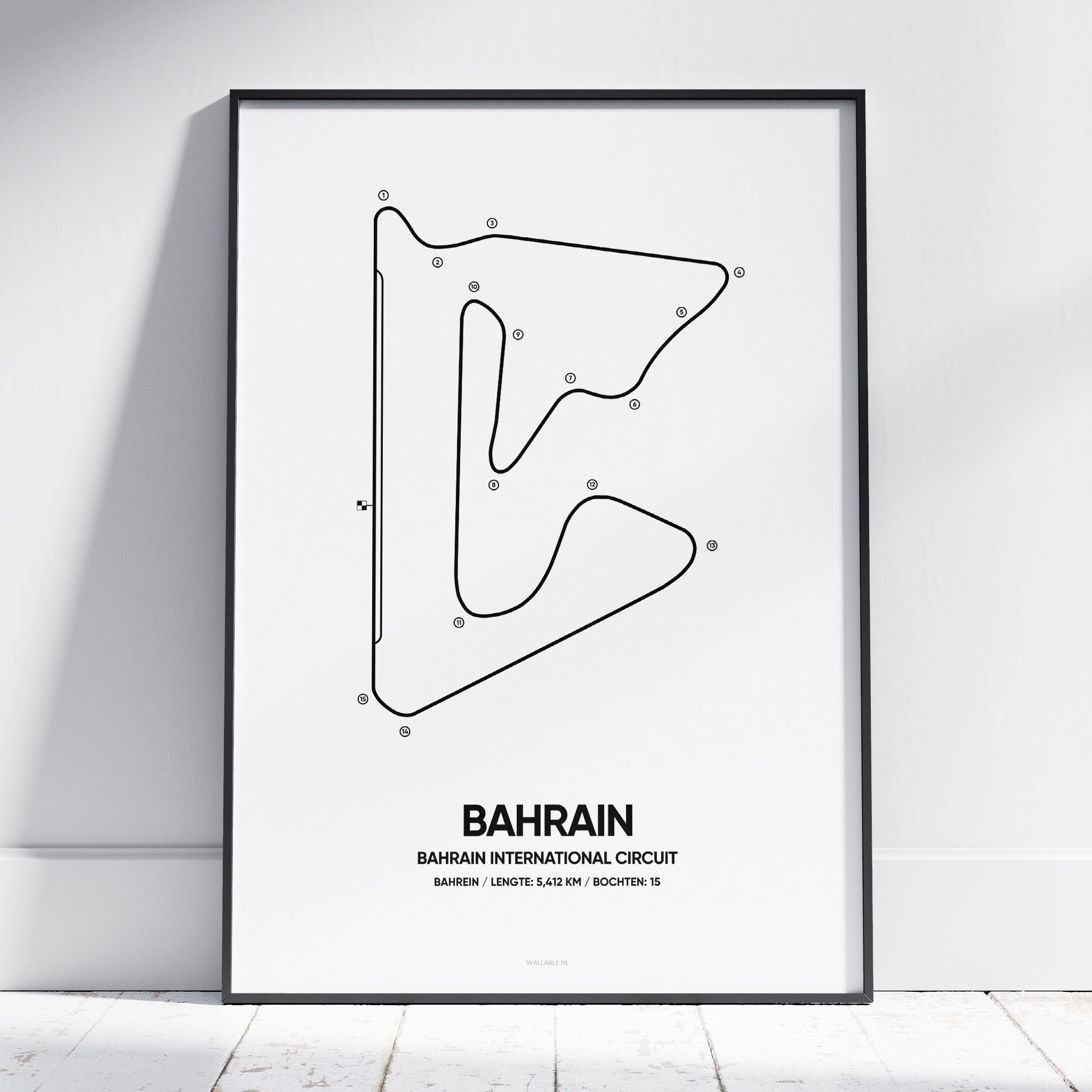 Bahrain Circuit Poster - Wallable