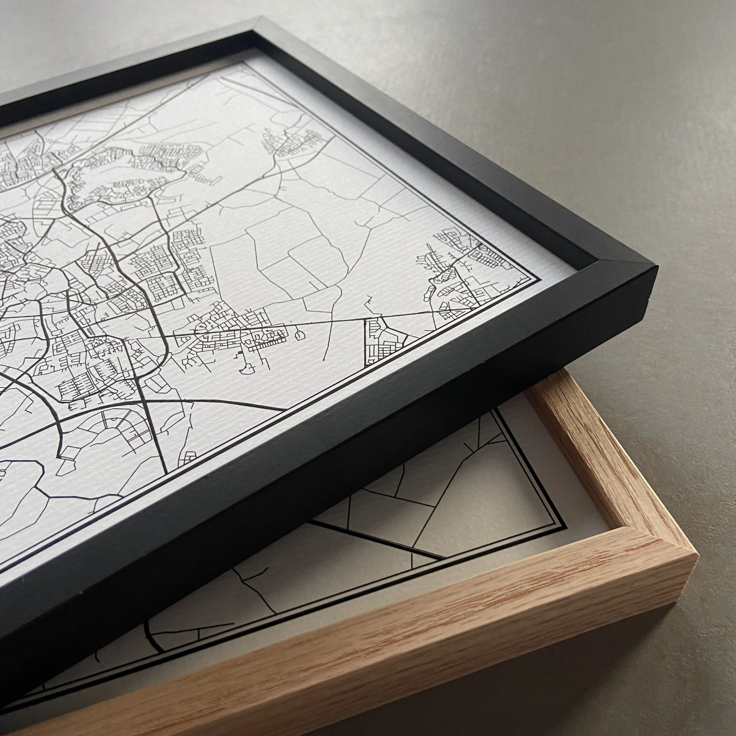 Maak zelf jouw dorp of stad poster met locatie-pin - Wallable