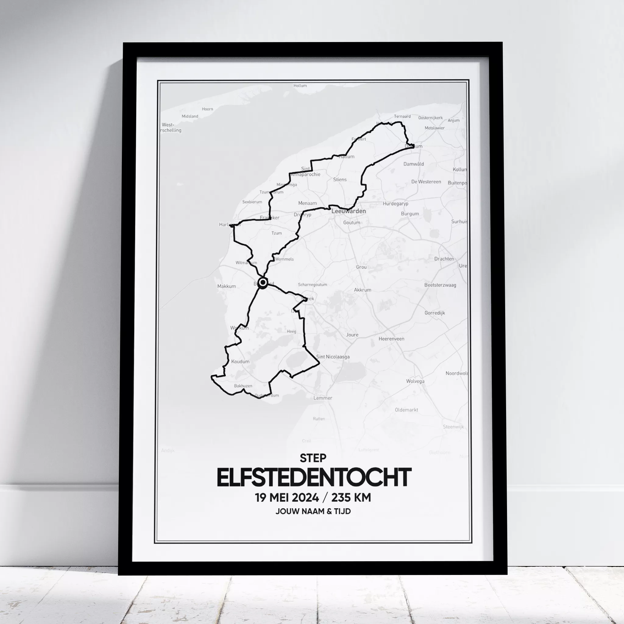 2024 Step Elfstedentocht Poster (met naam) - Wallable